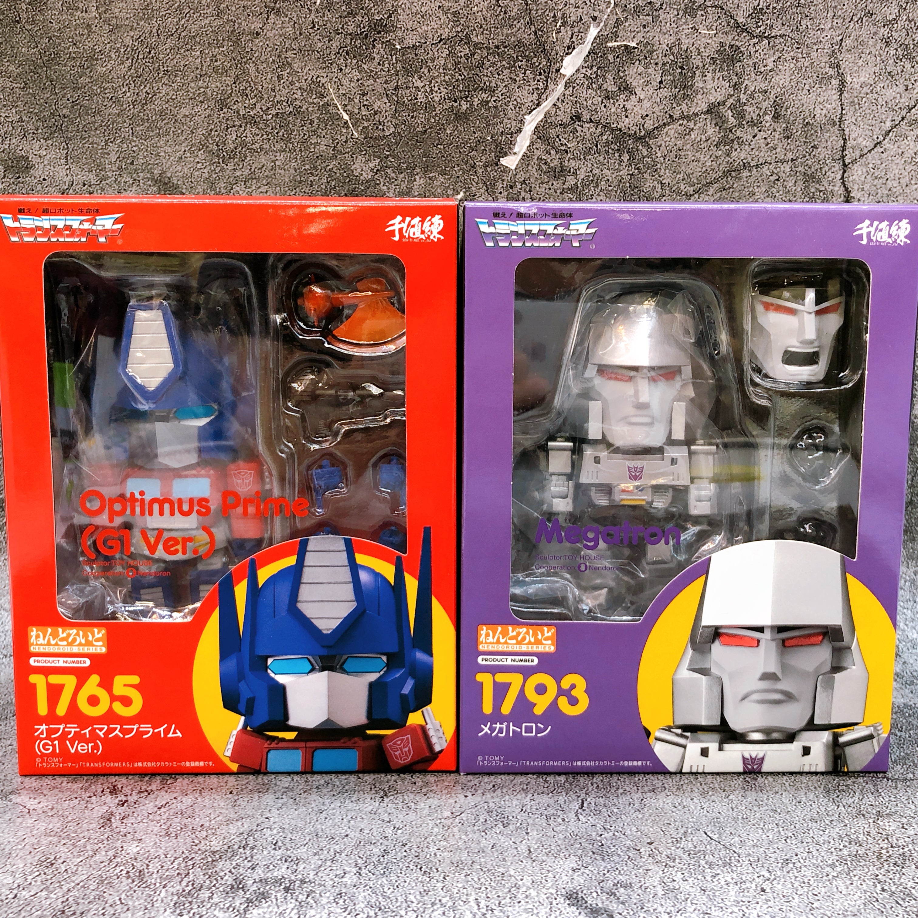 Nendoroid Transformers Optimus Prime G1 Ver & Megatron Set Figure Sent